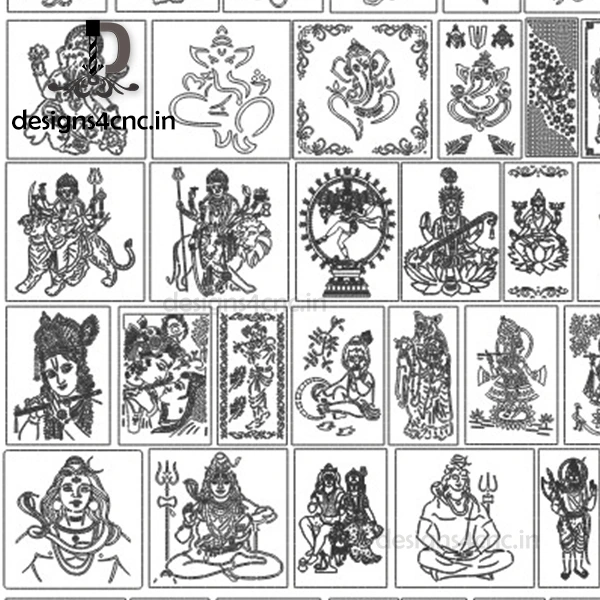 100 GODS free dxf files for laser cutting - DESIGNS4CNC